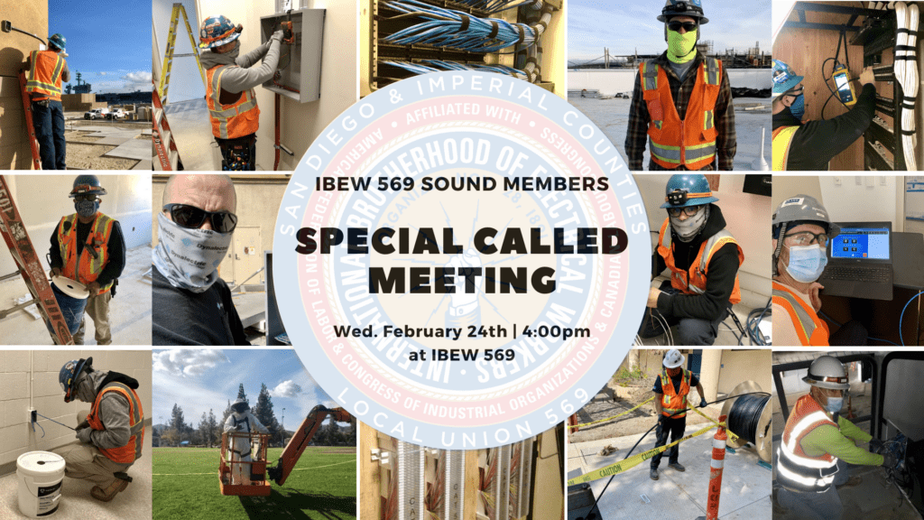 IBEW 569 Sound Agreement - Special Called Meeting - IBEW International ...