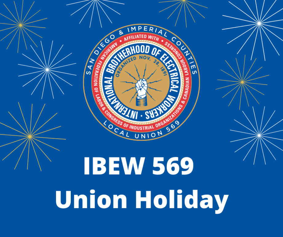 IBEW 569 Holiday - MARTIN LUTHER KING DAY* - IBEW International ...