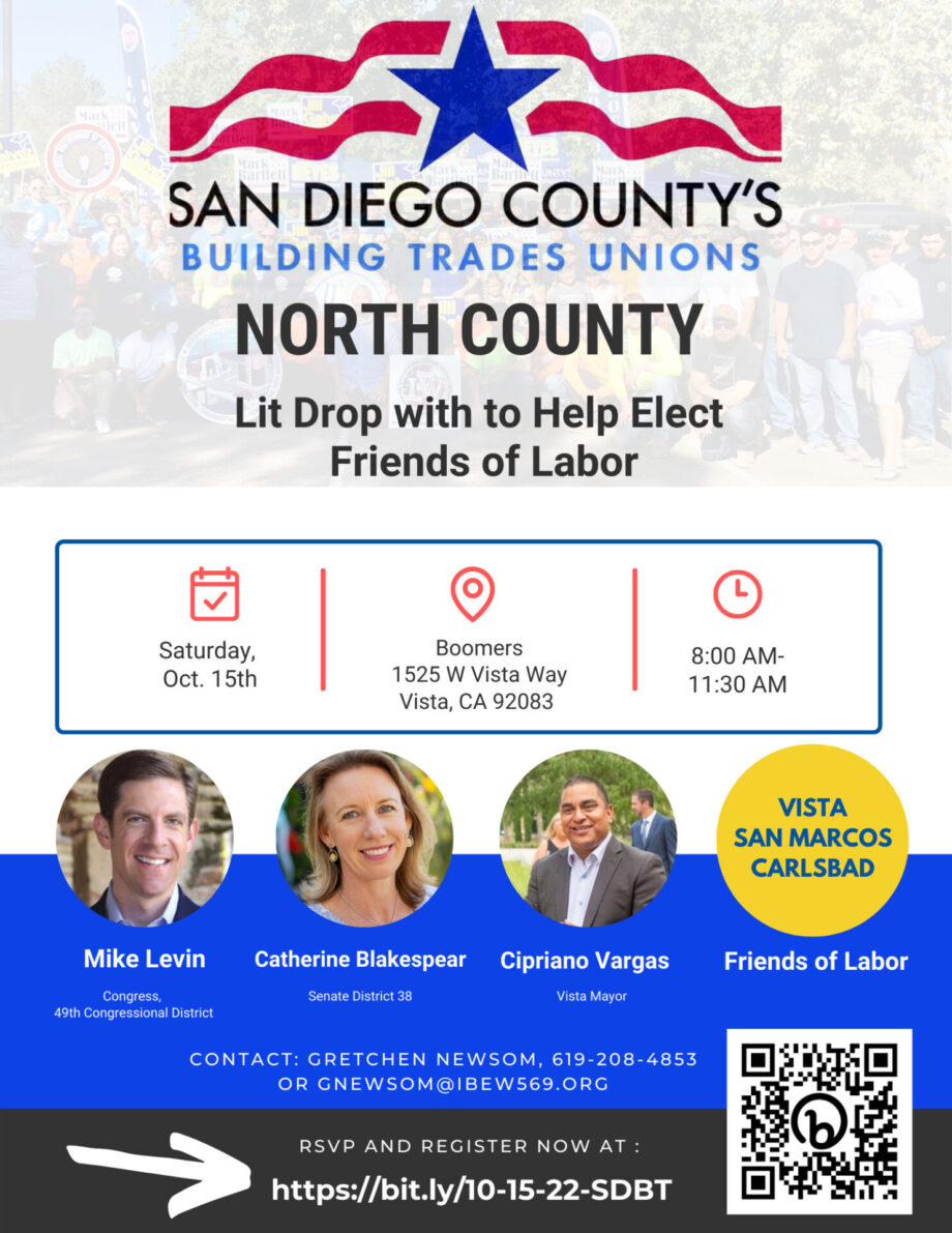 IBEW 569 Lit Drop - NORTH COUNTY - Help Elect Friends of Labor - IBEW ...