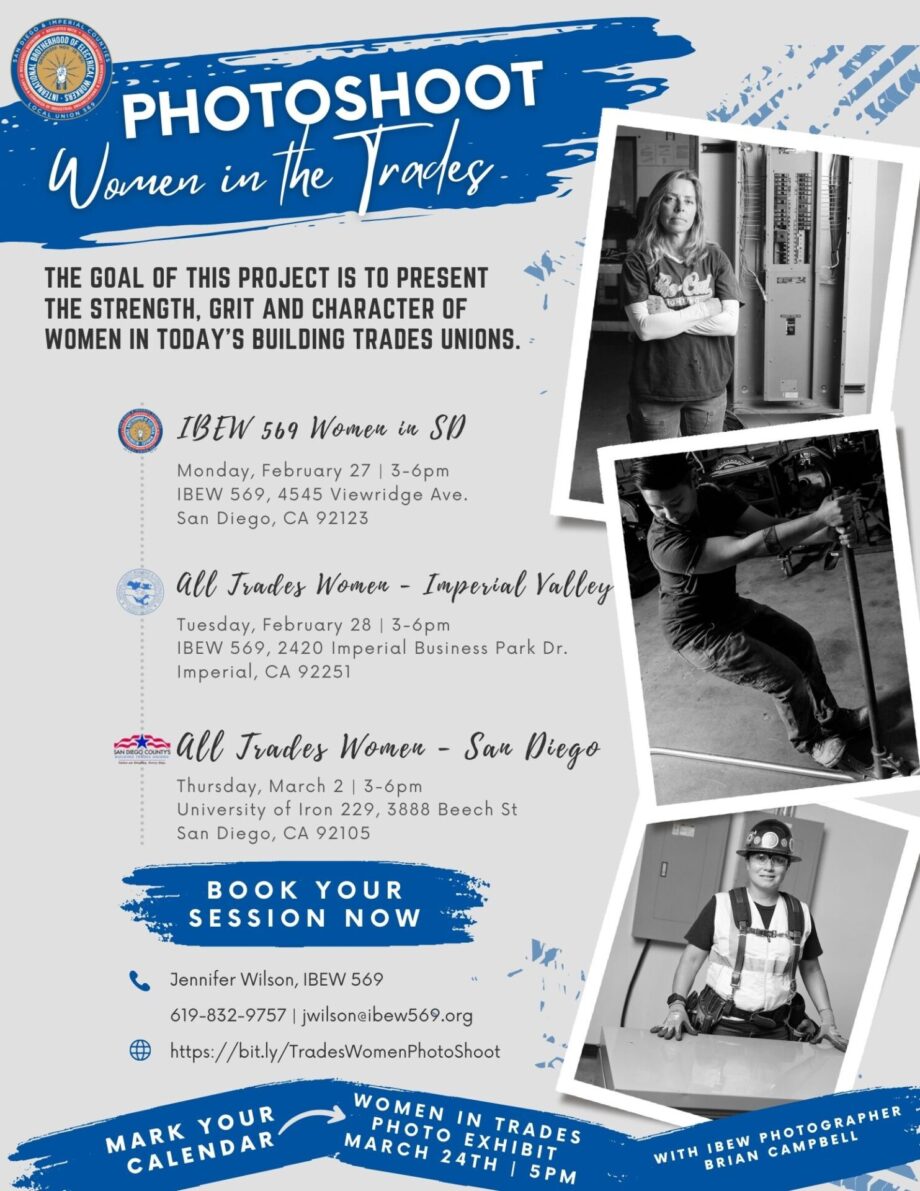 IBEW 569 Women in SD - Photoshoot - IBEW International Brotherhood of ...